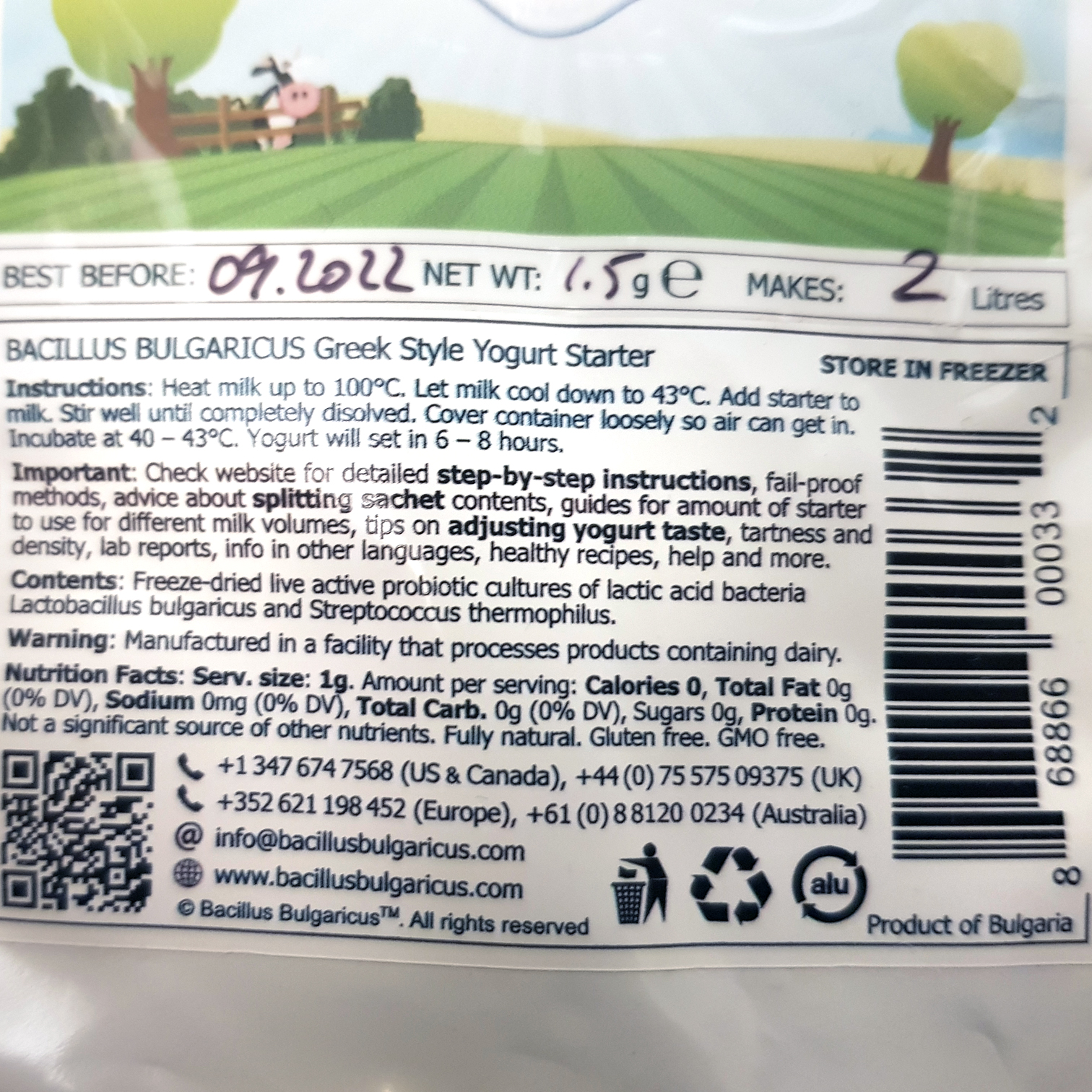 Empfehlung: Heirloom-Joghurt-Starter „Greek Style” von Bacillus ...